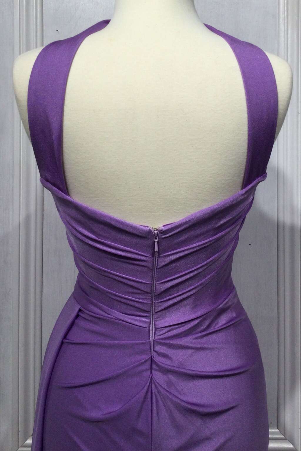 CD - SATIN HALTER-LIKE WITH GLOVES IN BLACK - 18atelier